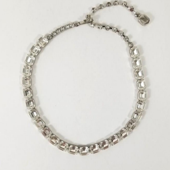 Albert Weiss | Jewelry | Weiss Emerald Cut Vtg Clear Rhinestone ...